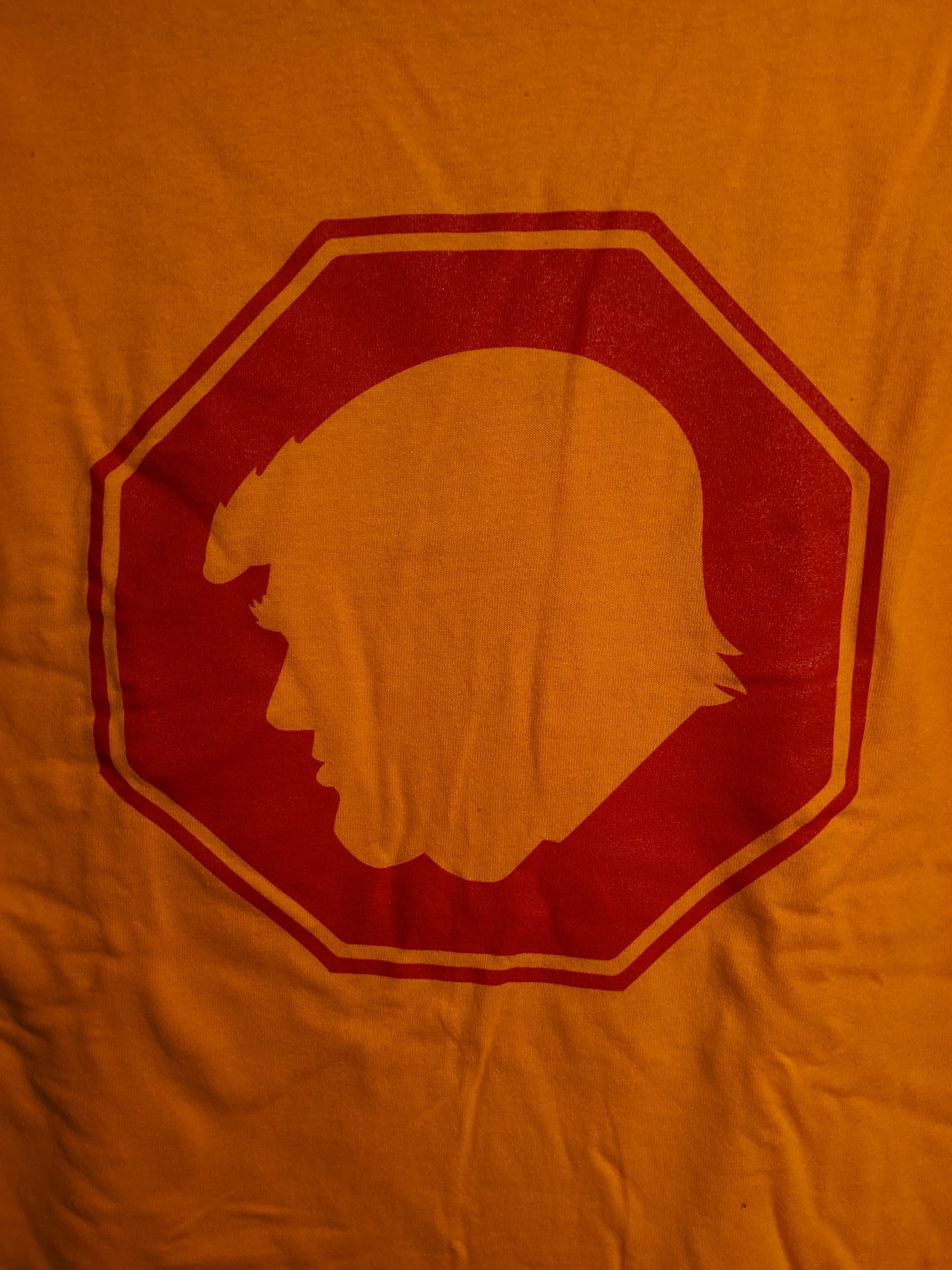 Stop Orange Man Tee - Rusty Pipe Art Graphics and Tees